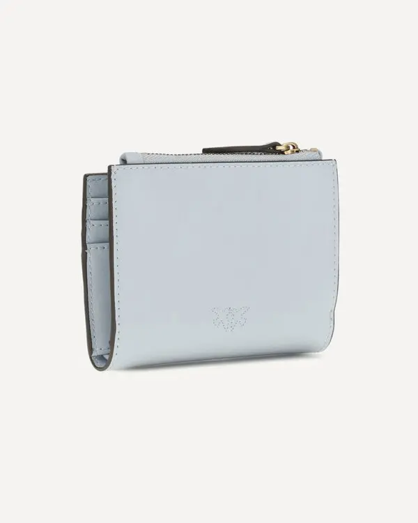 Pinko Wallet With Logo - Light Blue