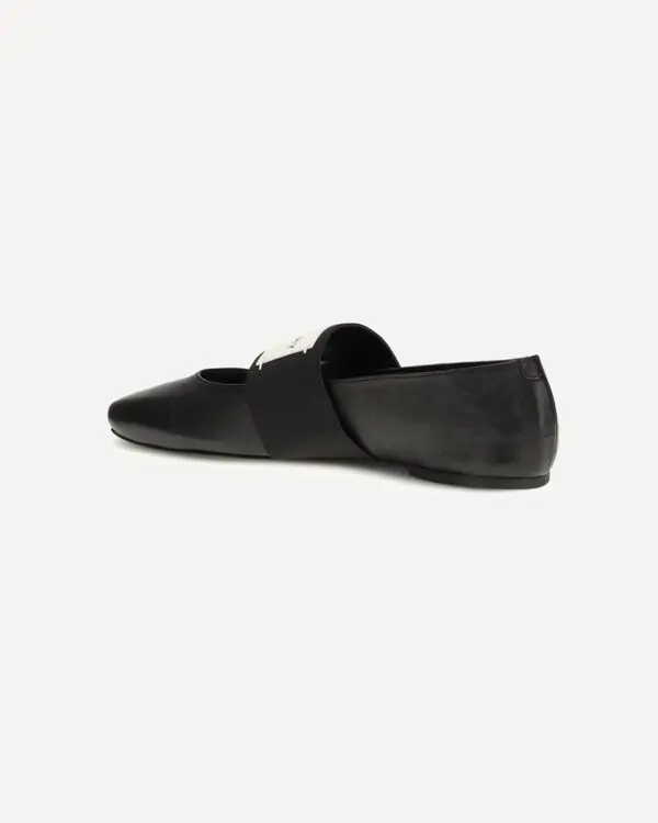 Givenchy Leather Sliced Square Ballerinas