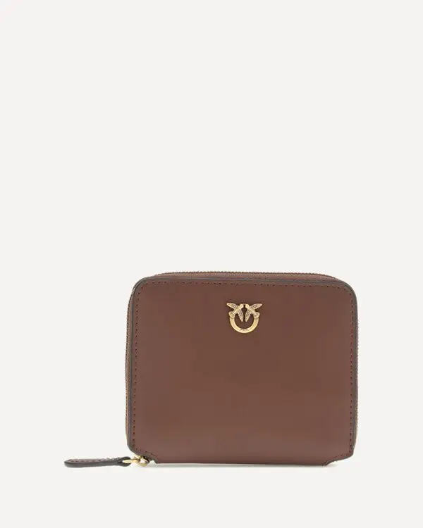 Pinko Leather Zip-around Wallet - Brown
