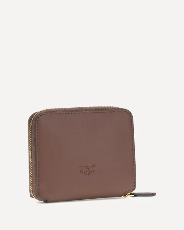 Pinko Leather Zip-around Wallet - Brown