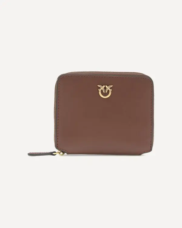 Pinko Leather Zip-around Wallet - Brown