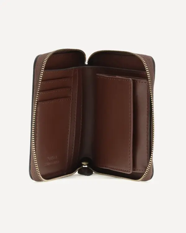 Pinko Leather Zip-around Wallet - Brown