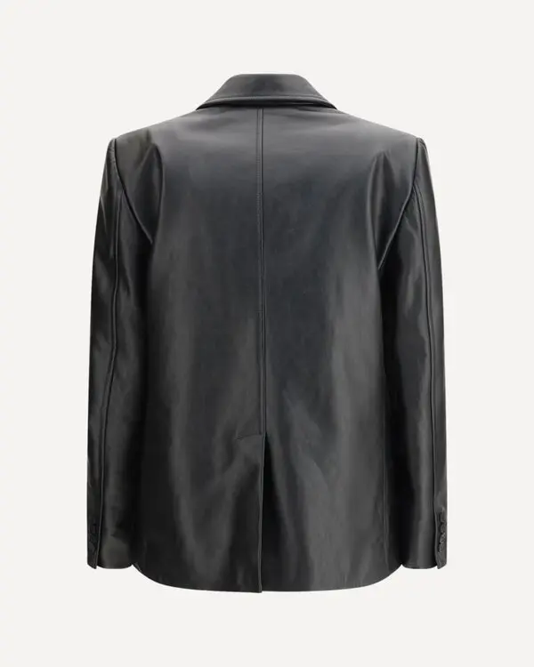 Balenciaga Leather Single-breasted Jacket