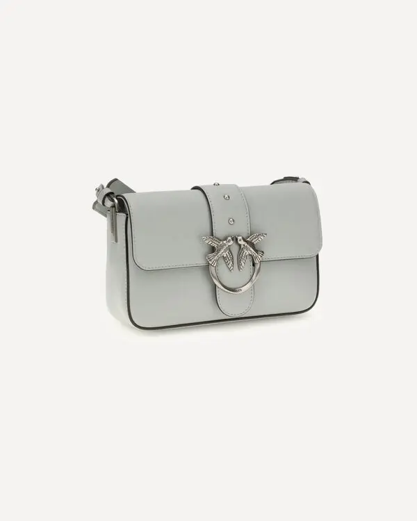 Pinko Mini Love Shoulder Bag - Grey