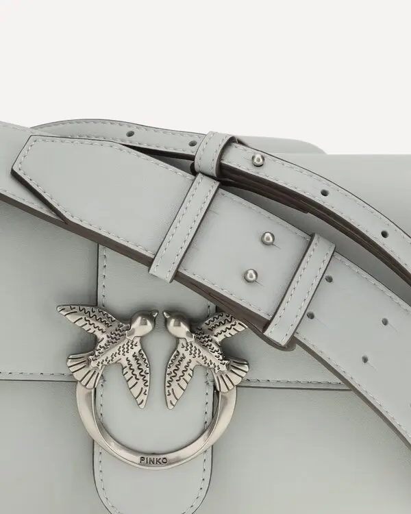 Pinko Mini Love Shoulder Bag - Grey