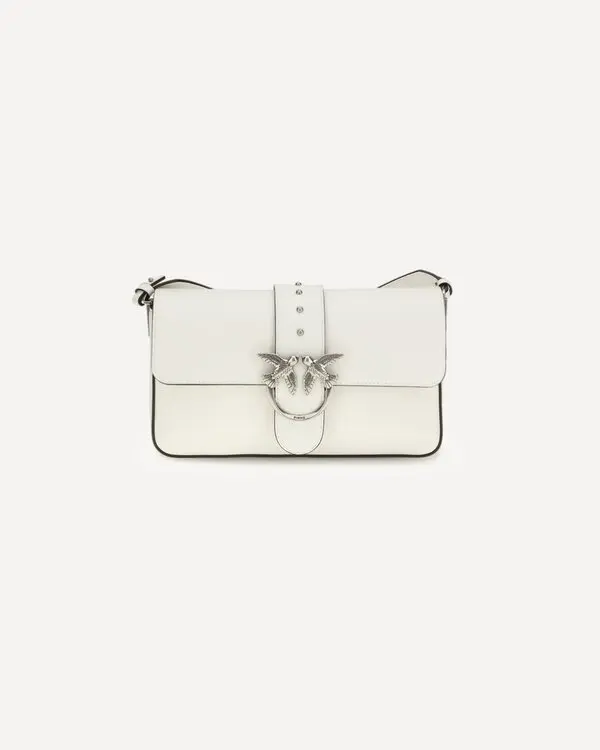 Pinko Love One Shoulder Bag In Smooth Calf Leather