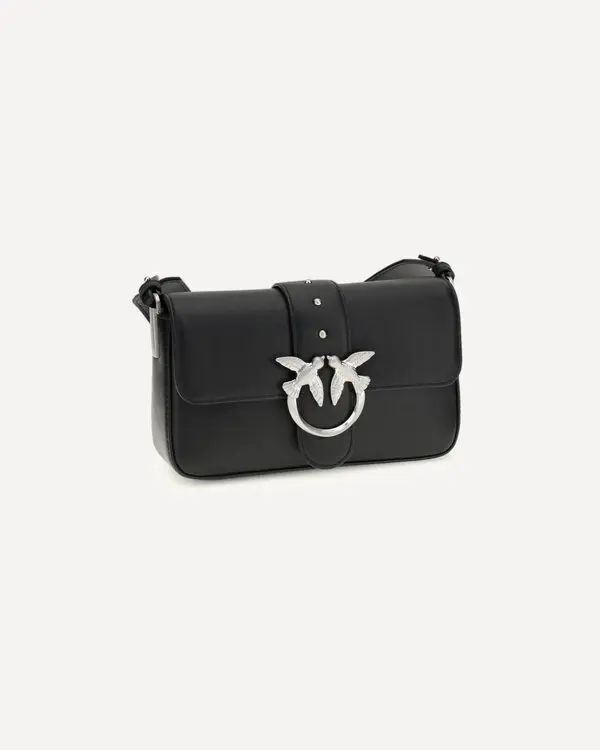 Pinko Mini Love Shoulder Bag - Black