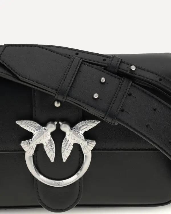 Pinko Mini Love Shoulder Bag - Black
