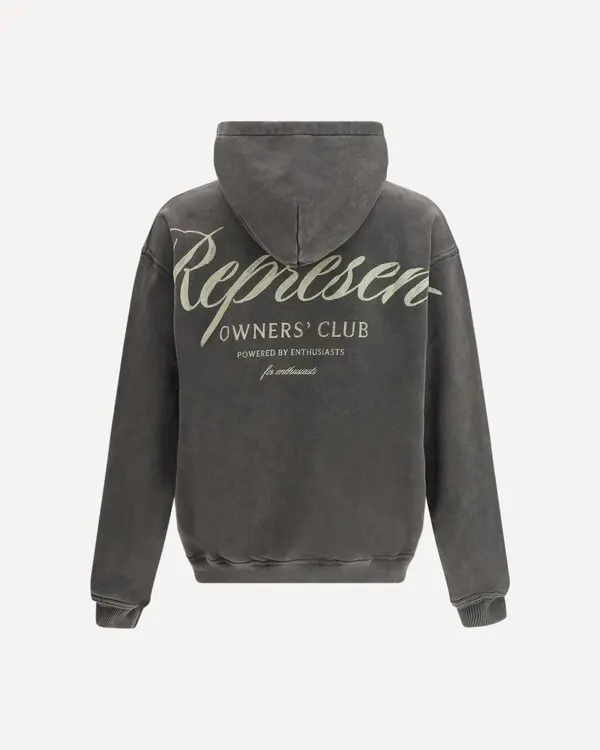 REPRESENT Cotton Hooded Sweatshirt With Monogram And Graphic Print