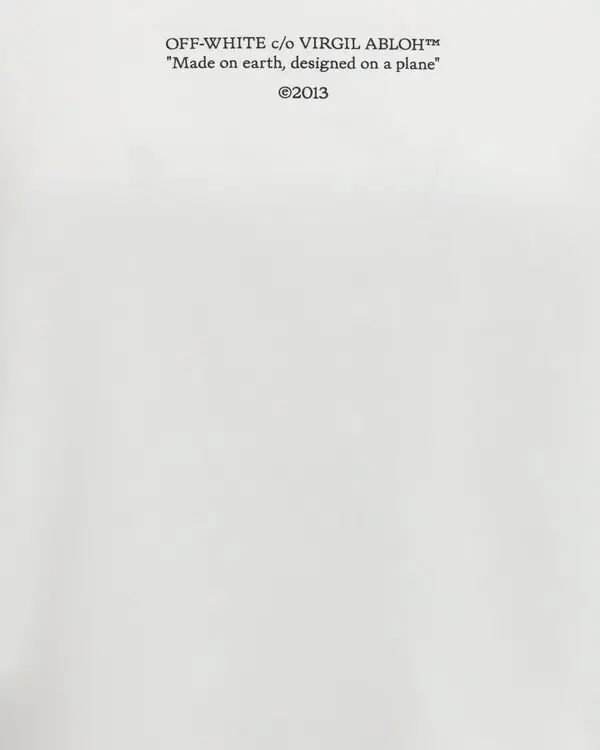 Off-White Made On Earth, Designed On A Plane" T-shirt - White