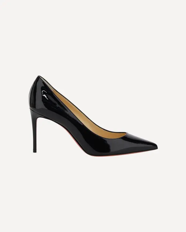 CHRISTIAN LOUBOUTIN Kate Patent Leather Stiletto Pumps - Black