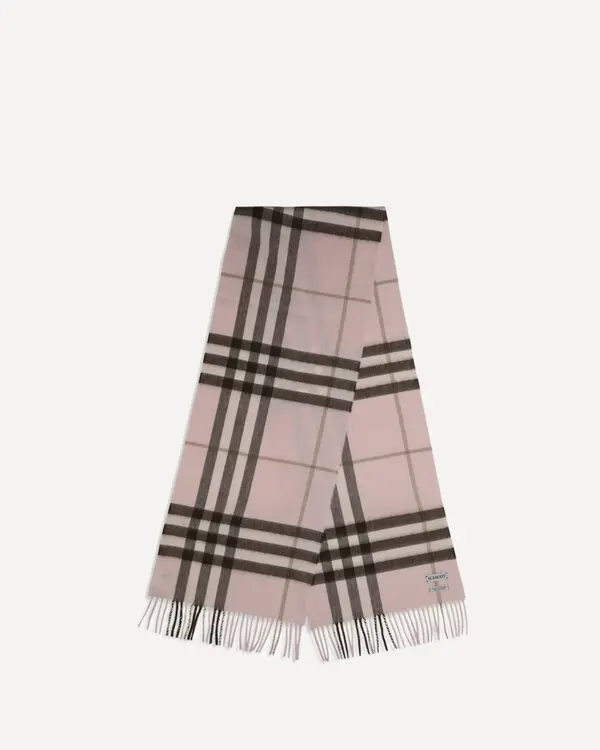 Burberry Check Cashmere Scarf - Pink