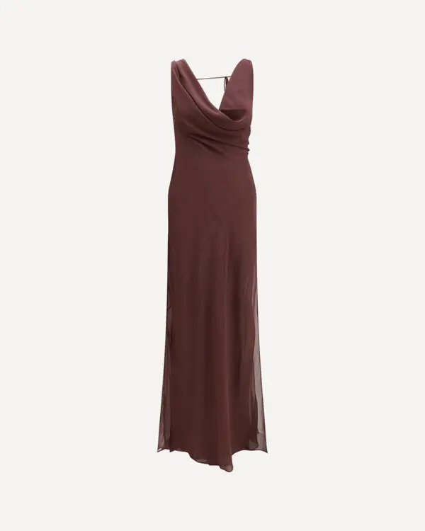 Andamane Minerva Long Dress - Brown