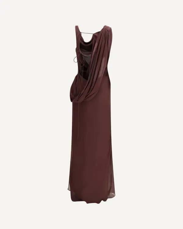 Andamane Minerva Long Dress - Brown
