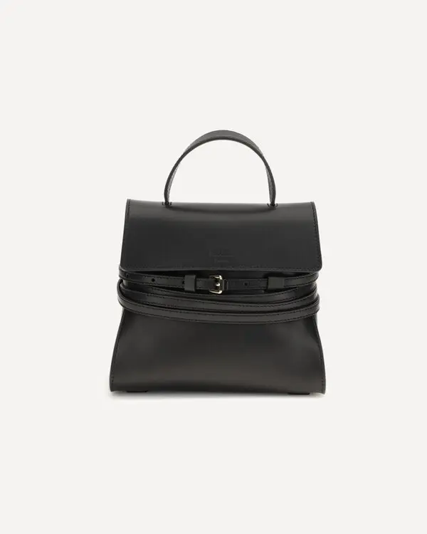 Moschino Tie Me Leather Handbag