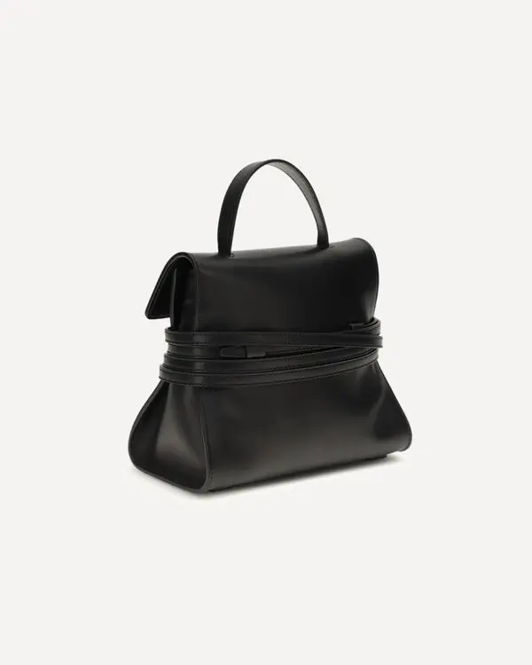 Moschino Tie Me Leather Handbag