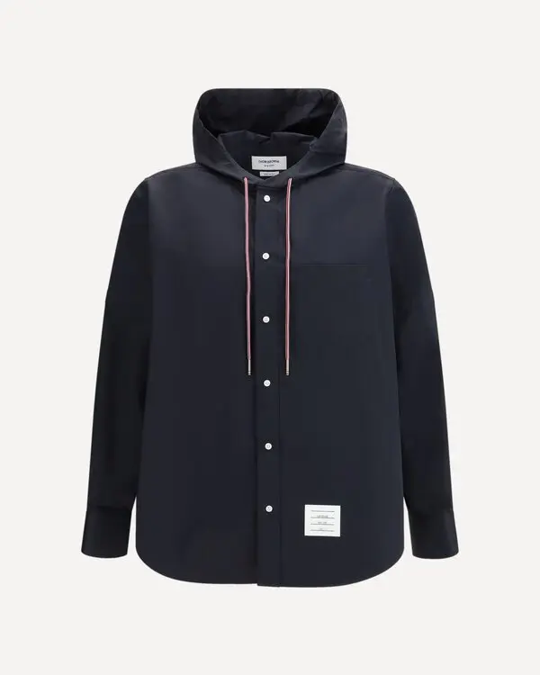 Thom Browne Nylon Cotton Hooded Jacket
