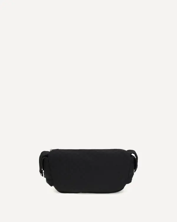 Gucci Gg Fabric Shoulder Bag - Black