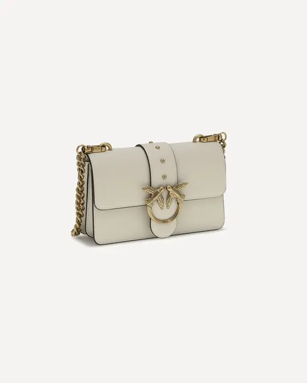 Pinko Love One Small Shoulder Bag With Diamond Cut Logo Buckle