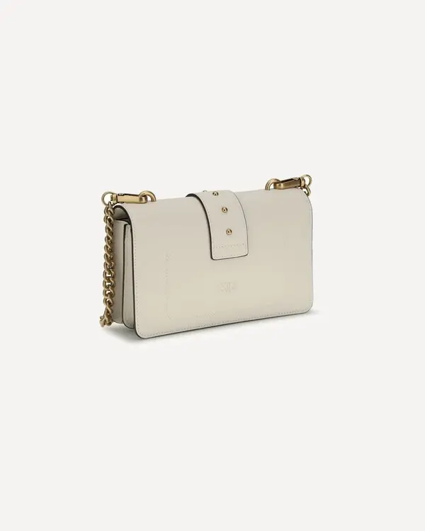 Pinko Love One Small Shoulder Bag With Diamond Cut Logo Buckle
