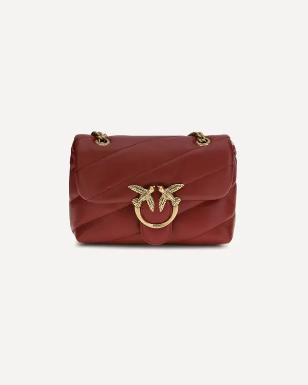 Pinko Love Baby Quilted Leather Shoulder Bag