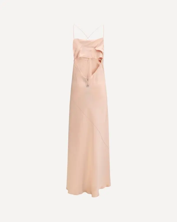 Pinko Farro Satin Maxi Dress