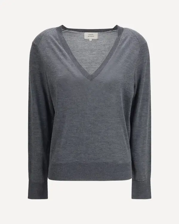 Loulou De Saison Julio Cashmere V-neck Sweater