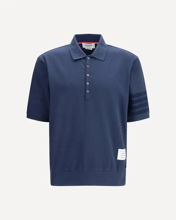 Thom Browne Cotton Polo - Blue