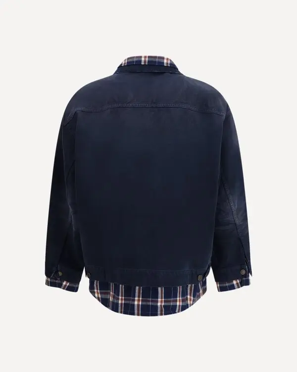 Balenciaga Patched Shirt Jacket Ale - Blue