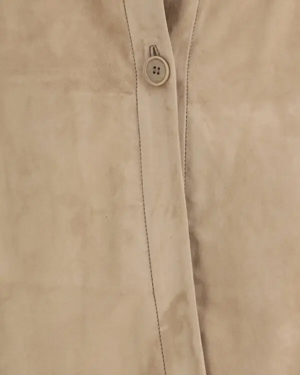 SALVATORE SANTORO Suede Oversized Shirt