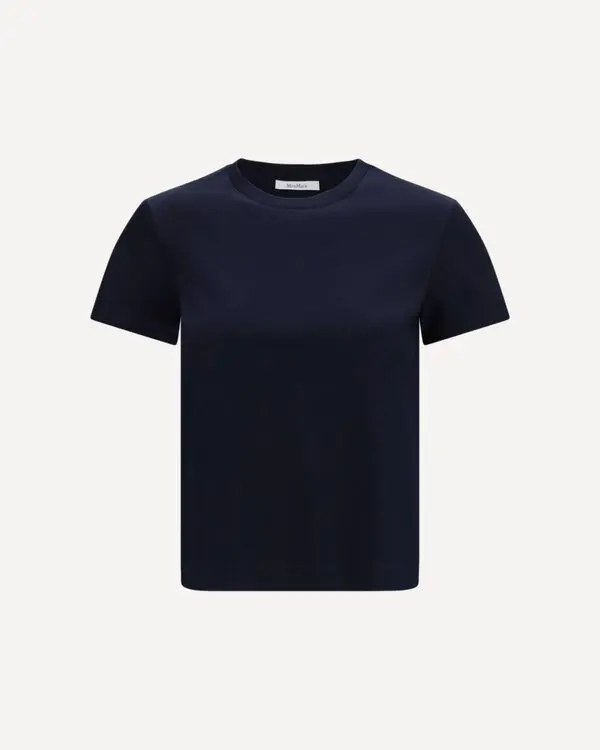Max Mara Donata Cotton T-shirt - Blue