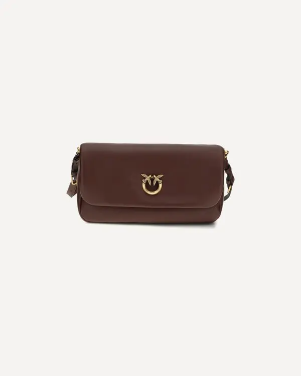 Pinko Baguette Soft Shoulder Bag - Brown