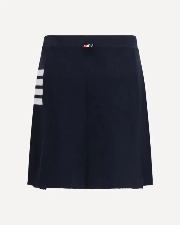 Thom Browne 4-bar Piqué Mini Skirt - Blue