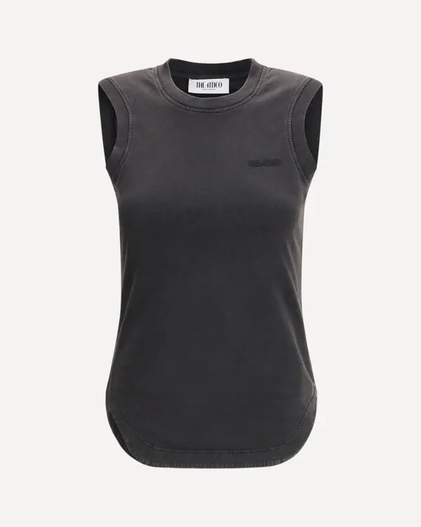 Attico Reese Tank Top - Black