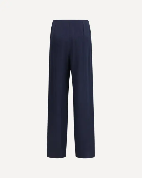 Max Mara Palude Wide-leg Pants In Satin - Blue