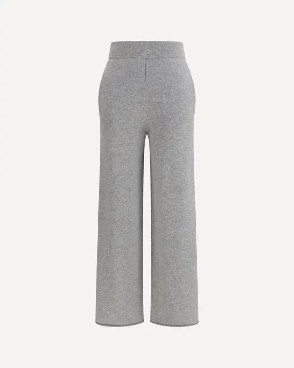 Max Mara Cashmere Wide Leg Pants - Beige