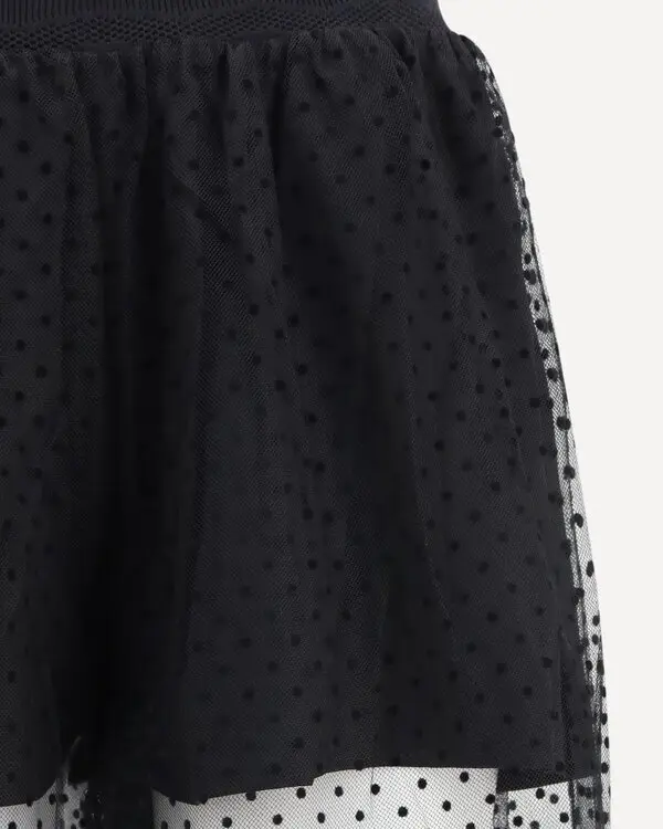 Alaïa Mesh Wide-leg Pants With Integrated Shorts