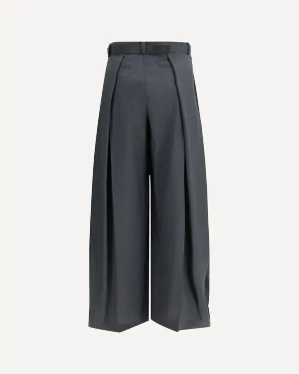Sacai Wide Leg Belted Pants