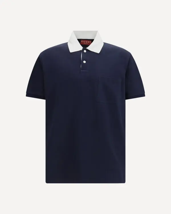 Gucci Piqué Polo Ale