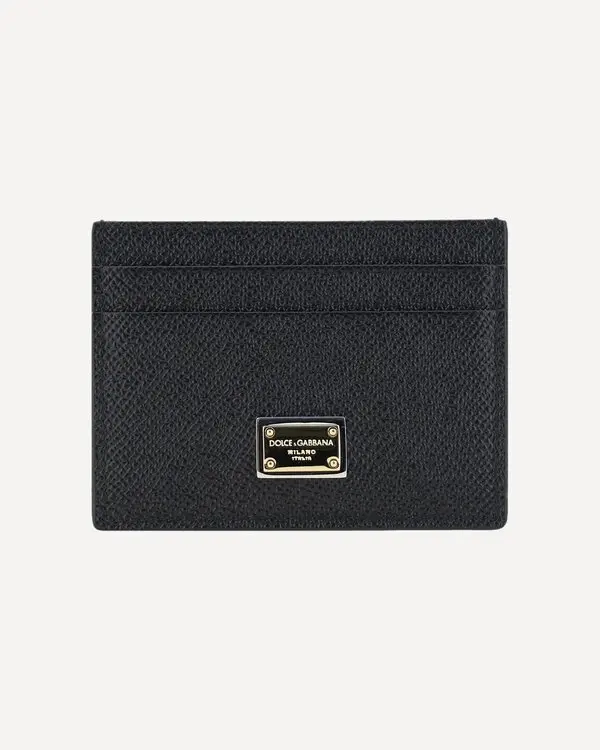 Dolce & Gabbana Leather Cardholder - Black