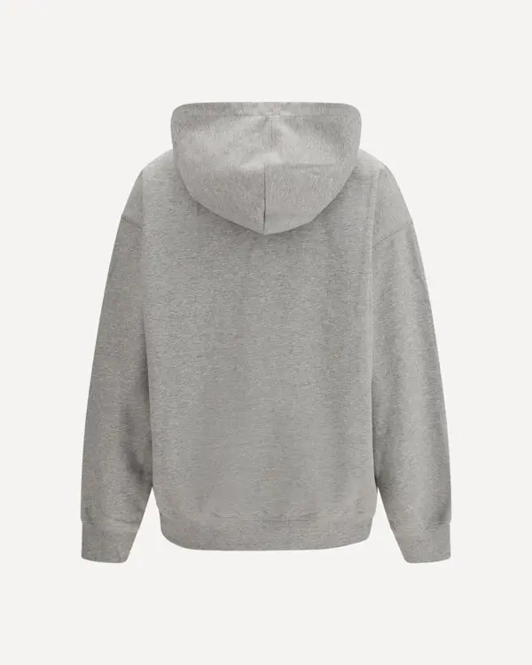 GANNI Tiger Print Graphic Hoodie - Grey