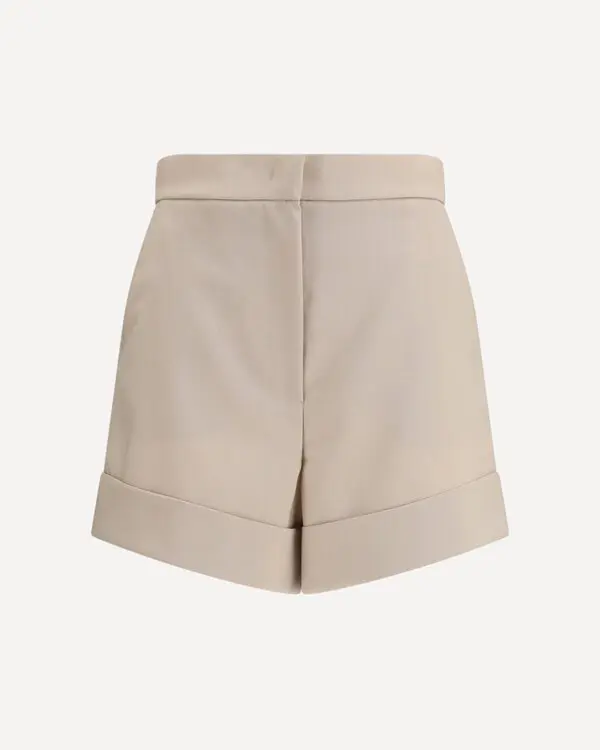 Max Mara Mohair And Silk Canvas Shorts - Green