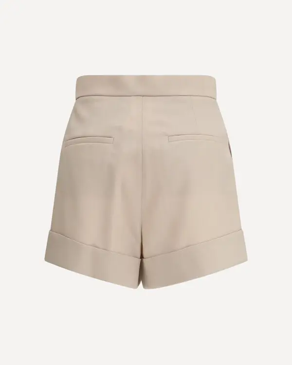 Max Mara Mohair And Silk Canvas Shorts - Green