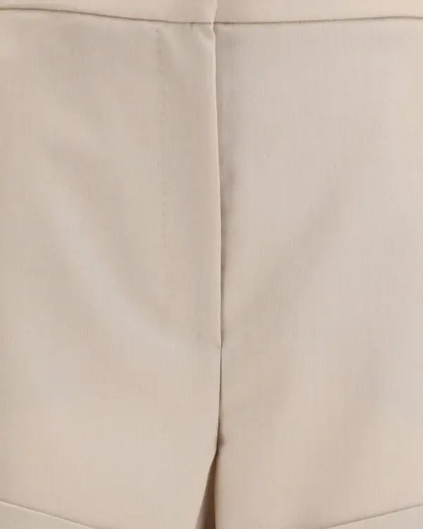 Max Mara Mohair And Silk Canvas Shorts - Green