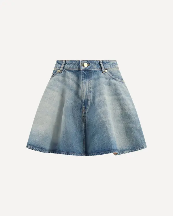 GANNI Denim Mini Skirt