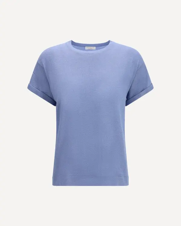 Brunello Cucinelli Cashmere Glitter T-shirt
