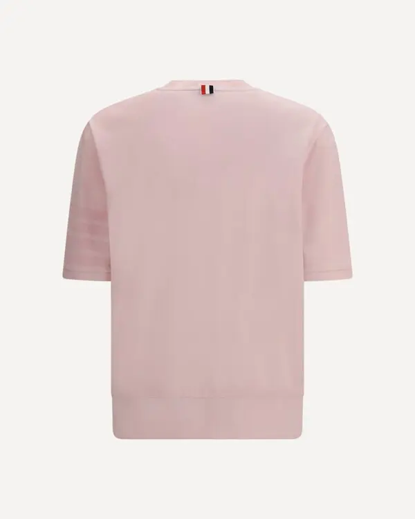 Thom Browne 4-bar Cotton Jersey T-shirt - Pink