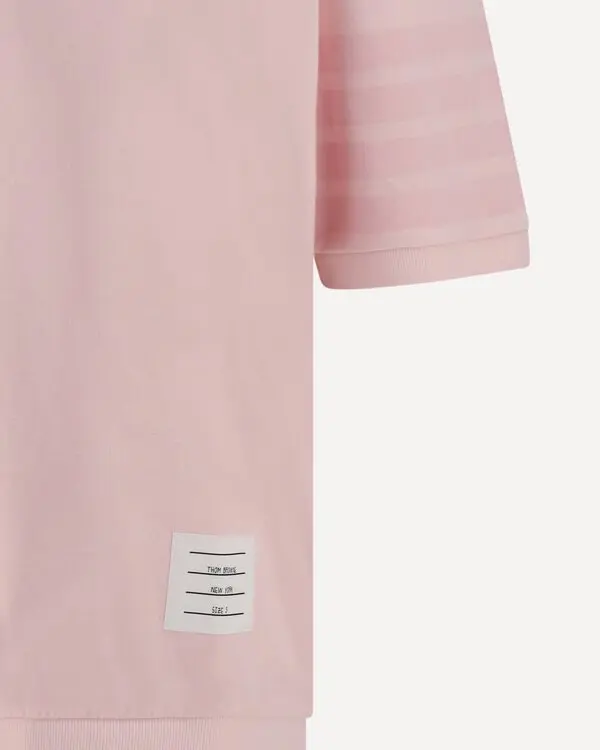Thom Browne 4-bar Cotton Jersey T-shirt - Pink