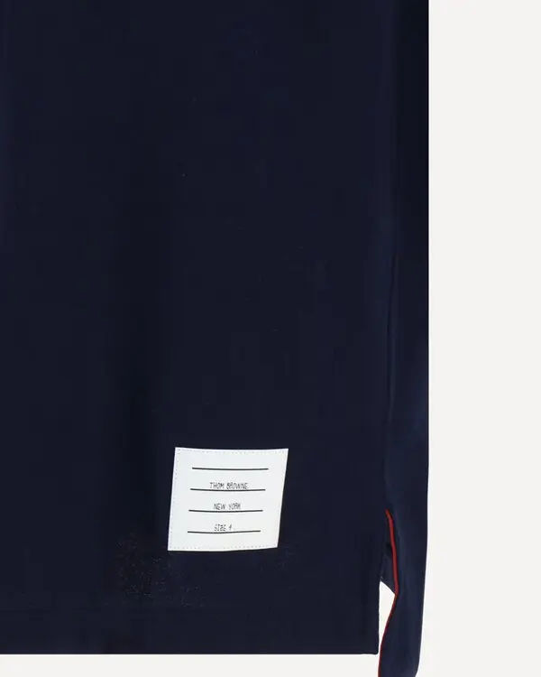 Thom Browne Short Sleeve Crewneck T-shirt - Blue