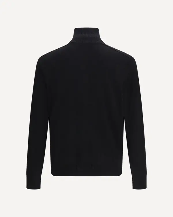 Burberry Wool Knit Pullover With Check Detailing